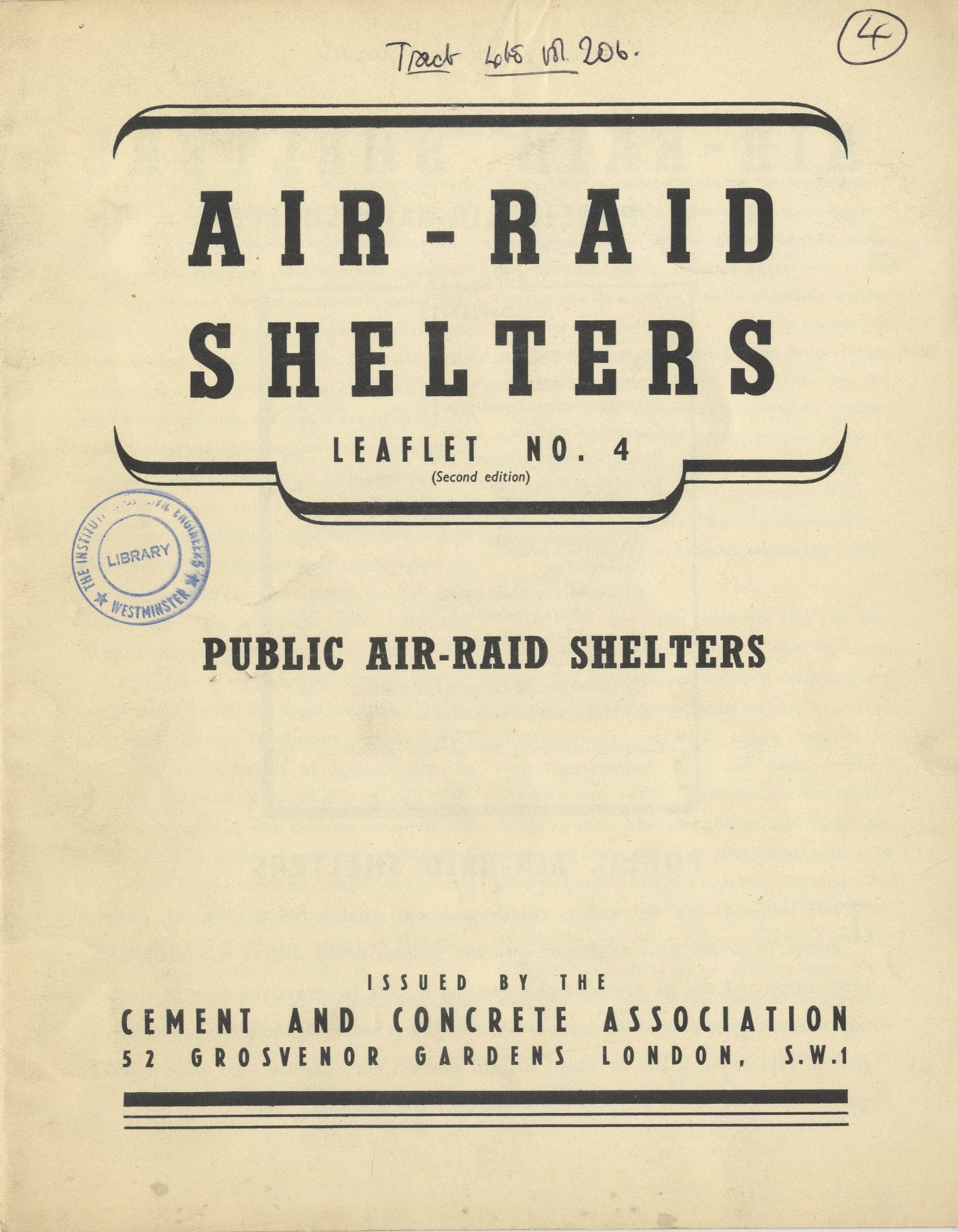 Air raid shelters – Engineers at War